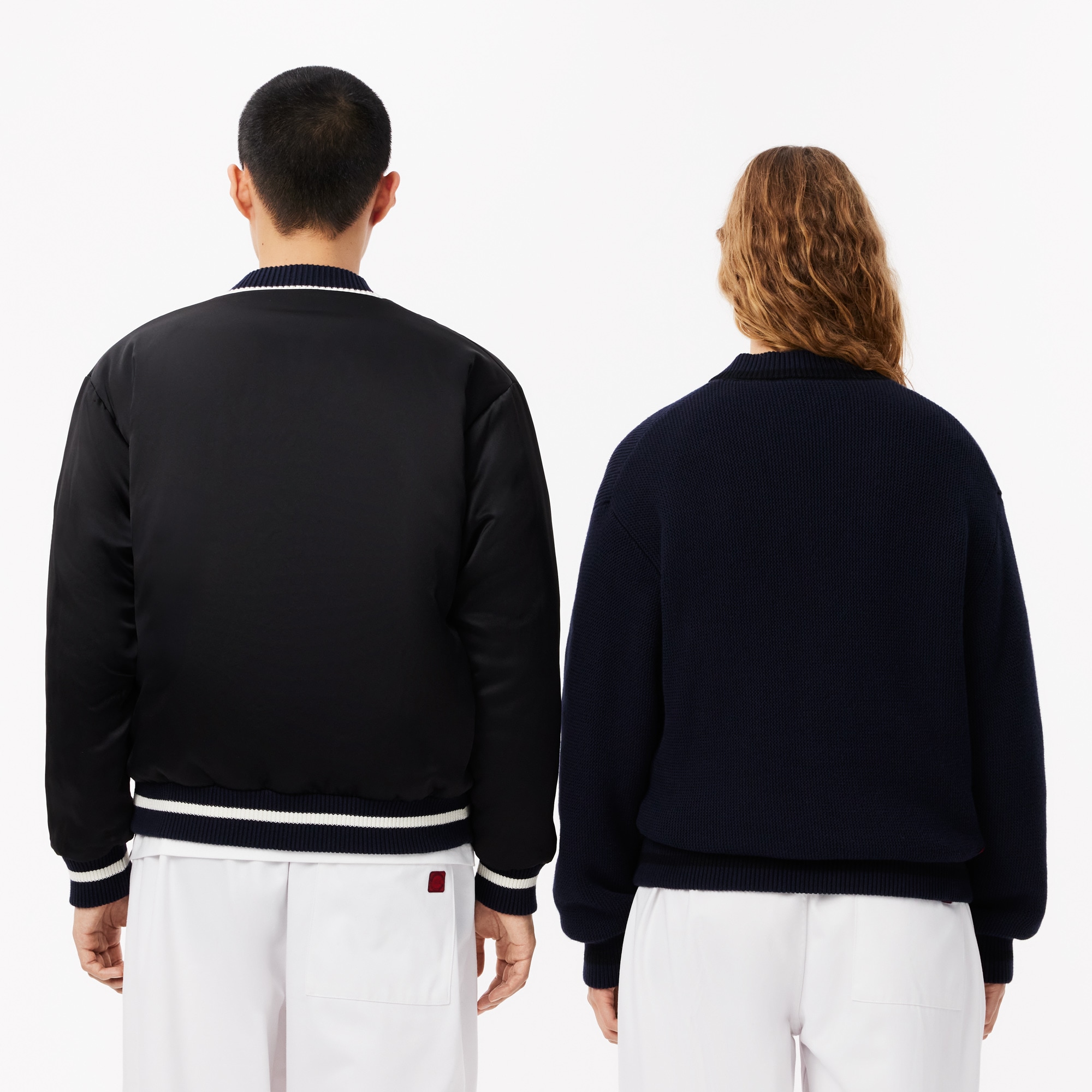 Unisex Lacoste x CLOT Cotton Cashmere Reversible Cardigan - Sweaters ...