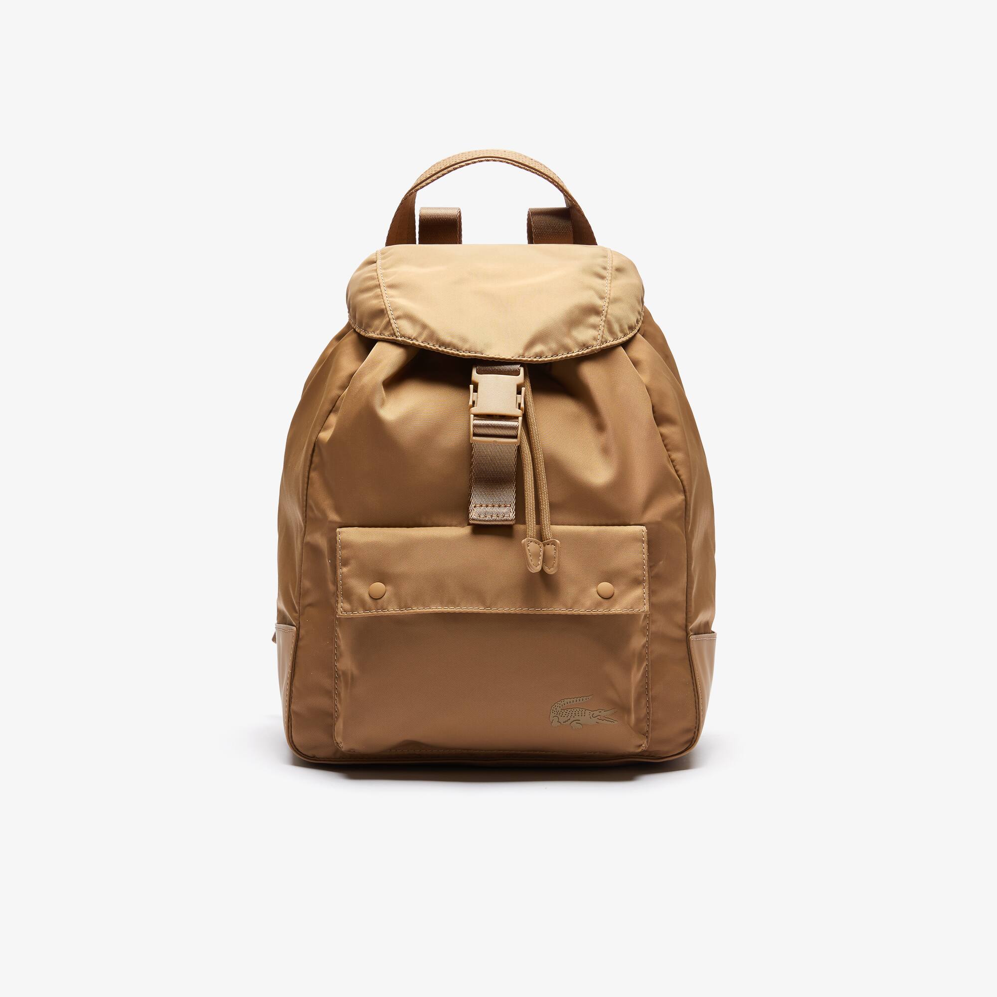 Back To L Clip Flap Nylon Backpack - Bags - New In 2026 | Lacoste