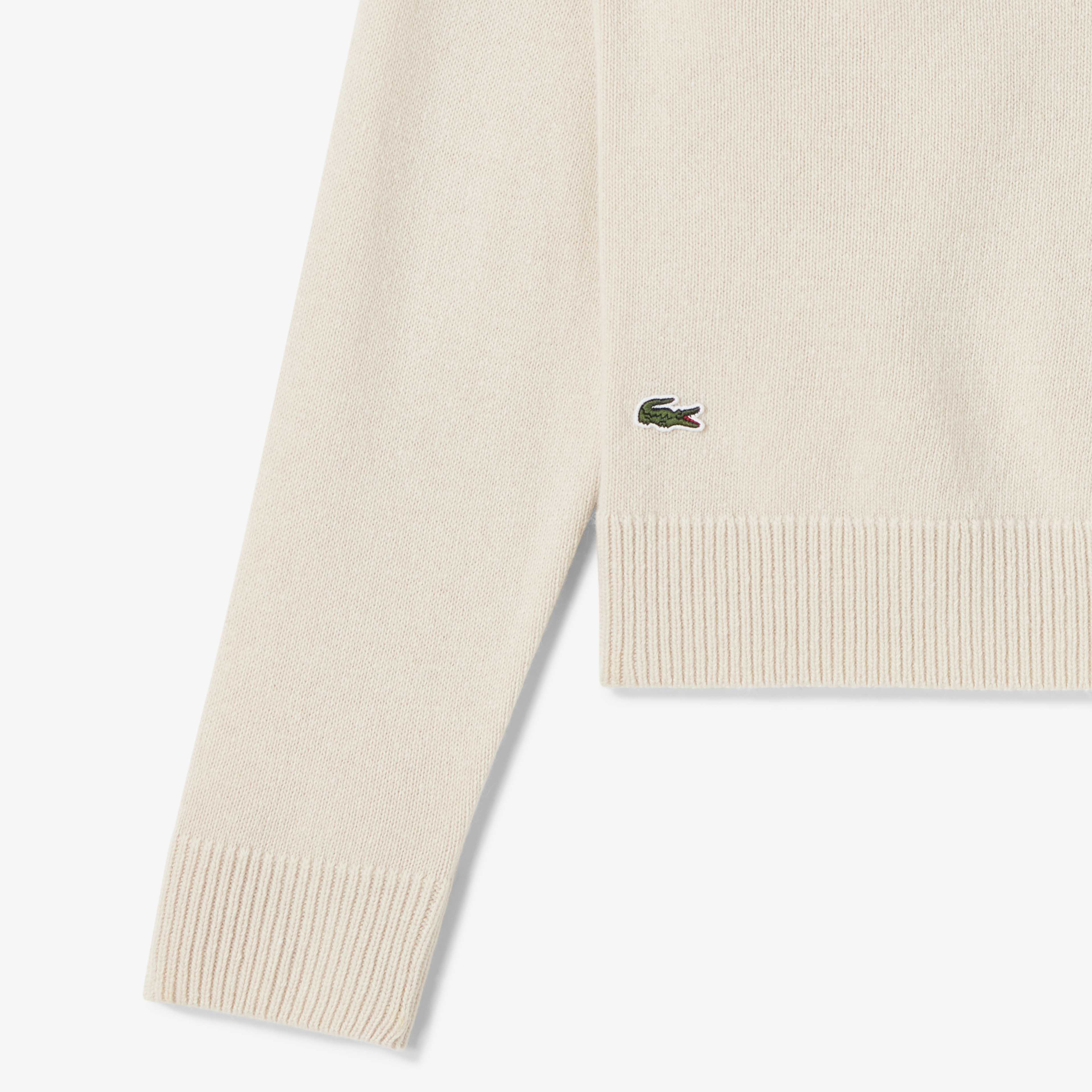 Women's Lacoste x Bandier Contrast Crocodile Sweater - Sweaters ...
