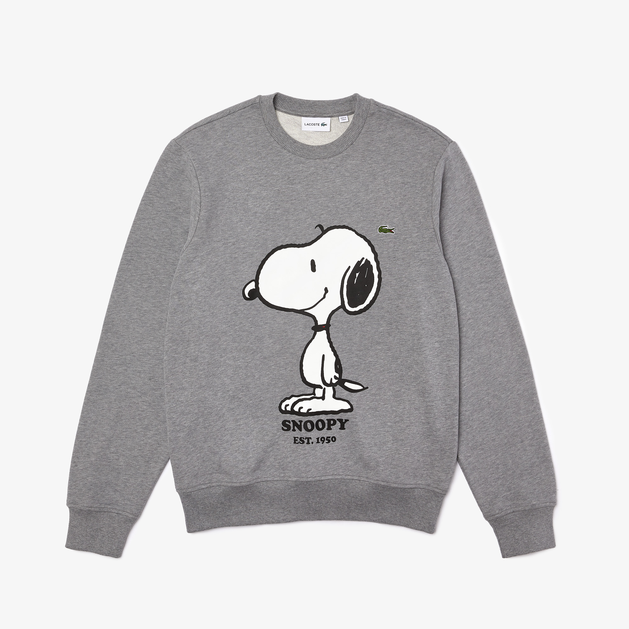 Unisex Lacoste x Peanuts Crew Neck Organic Cotton Sweatshirt - Sweaters ...
