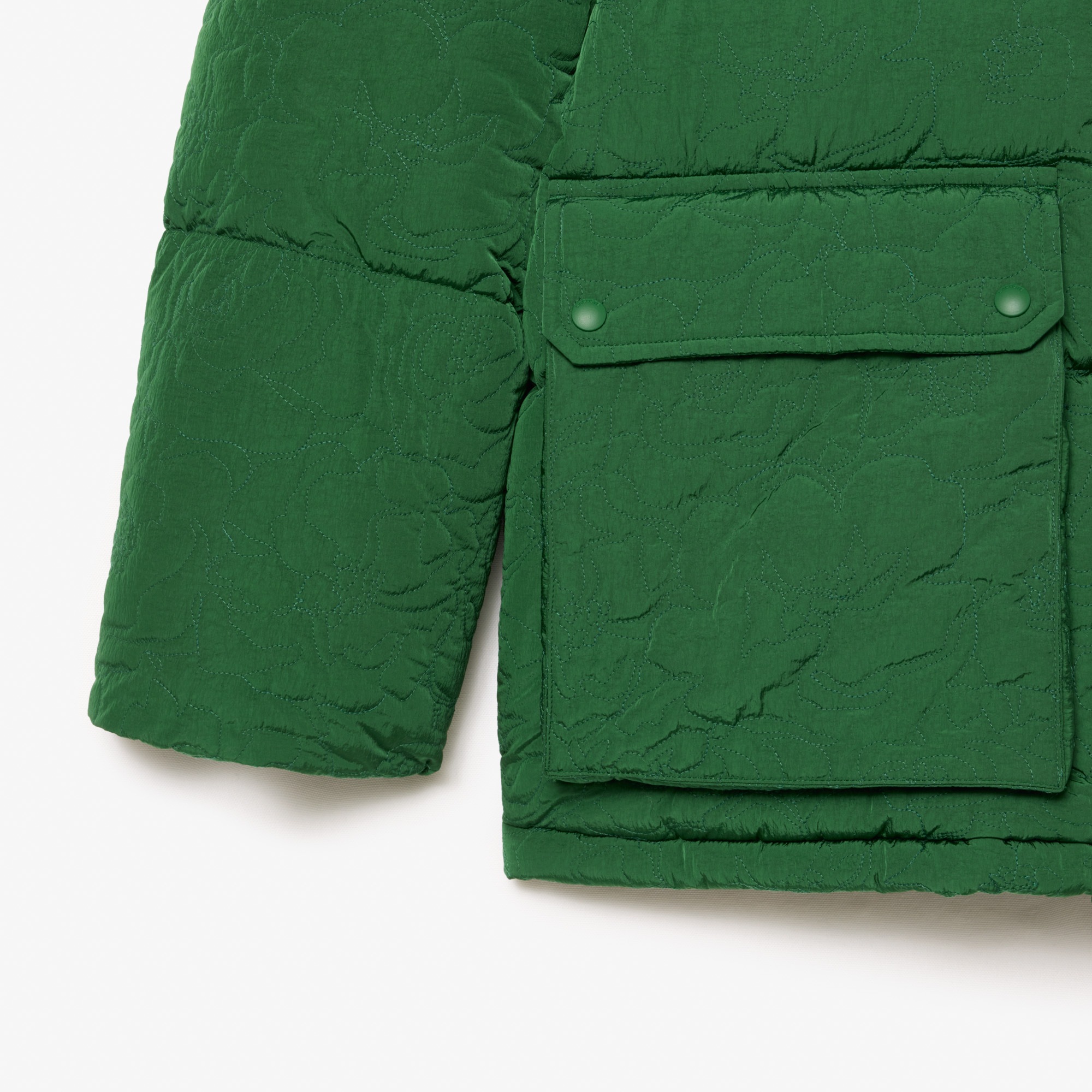 Unisex Embroidery Collection Oversized Puffer Jacket - Jackets & Coats ...