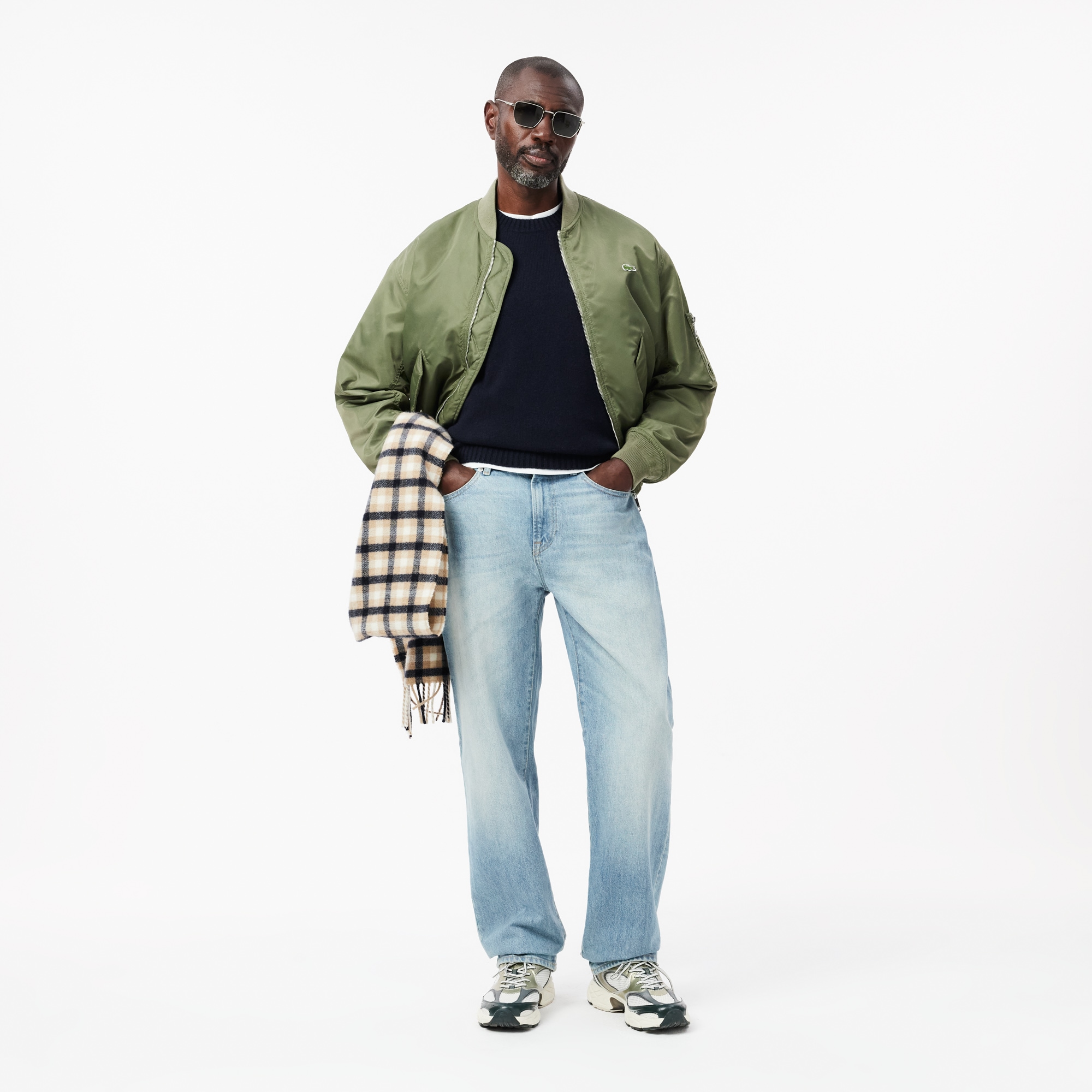 Men's 3D Knit Cashmere Crew Neck Sweater - Sweaters & Sweatshirts - New ...