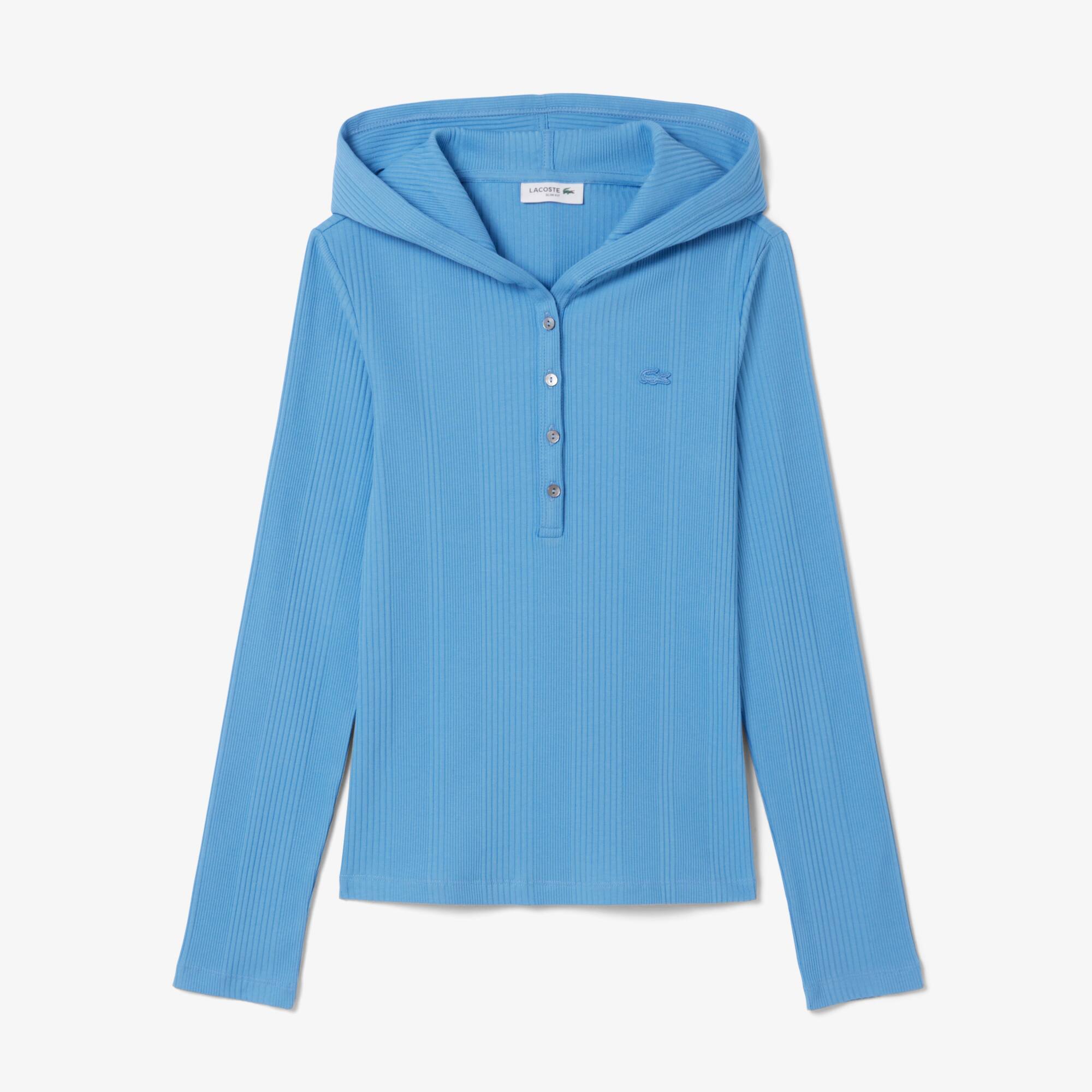 Long Sleeved Slim Fit Cotton T-shirt - Collection Femme - Nouveautés ...