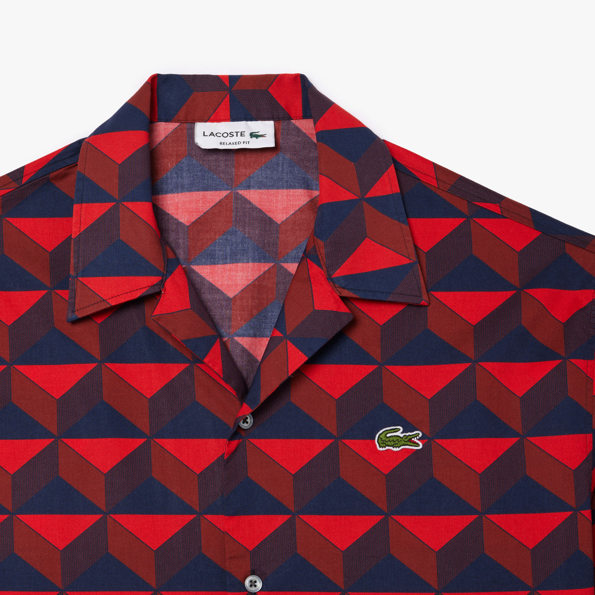 Men's Relaxed Fit Print Shirt - Button Down Shirts - New In 2025 | Lacoste