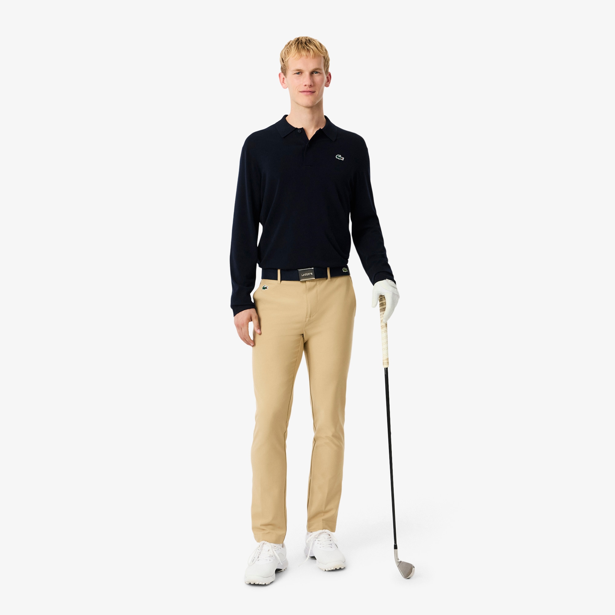 Men's Polo Collar Stretch Golf Sweater - Sweaters & Sweatshirts - New ...