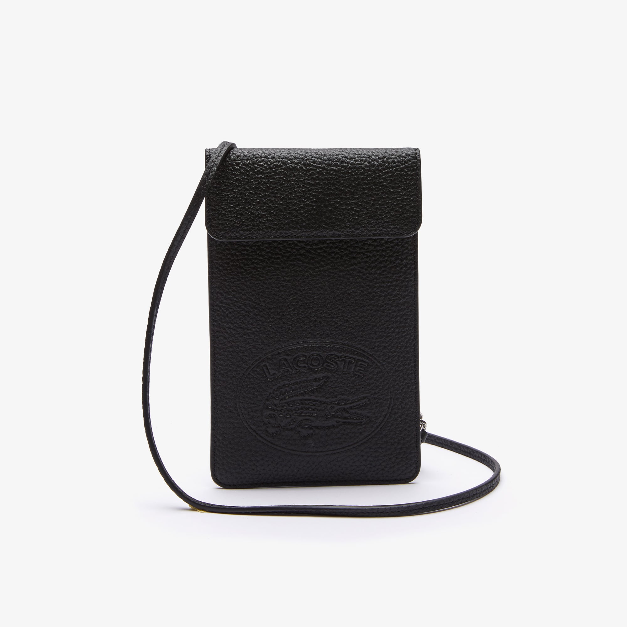 Croco Crew Flap Grained Leather Smartphone Pouch - Wallets & Small ...