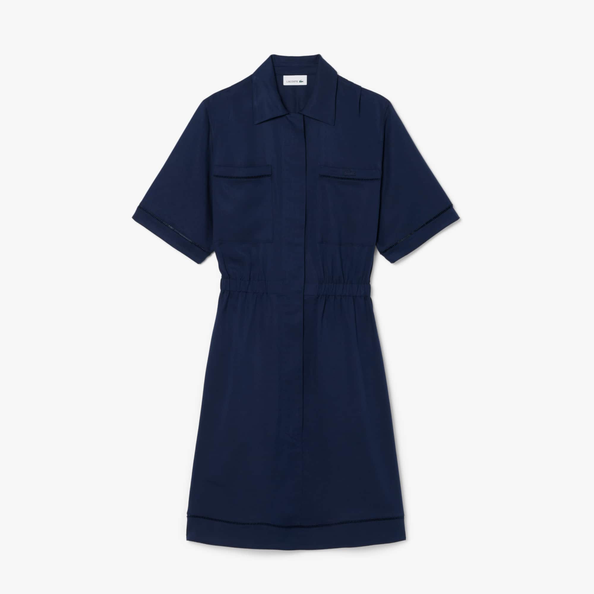 Fluid Linen Blend Shirt Dress - Dresses - New In 2026 | Lacoste