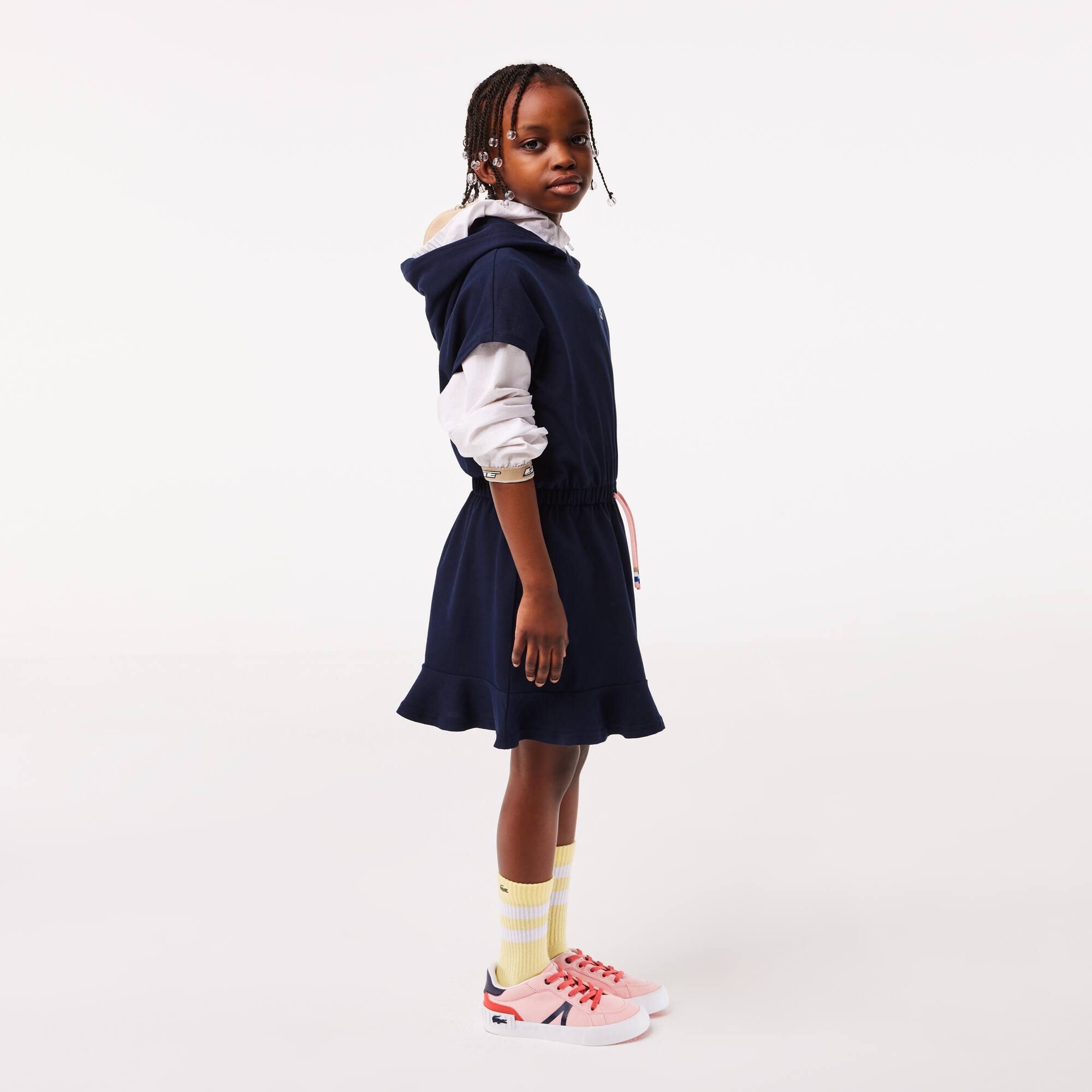 Girls Lacoste Stretch Pique Sleeveless Sweater Dress Dresses Skirts New In 2025 Lacoste