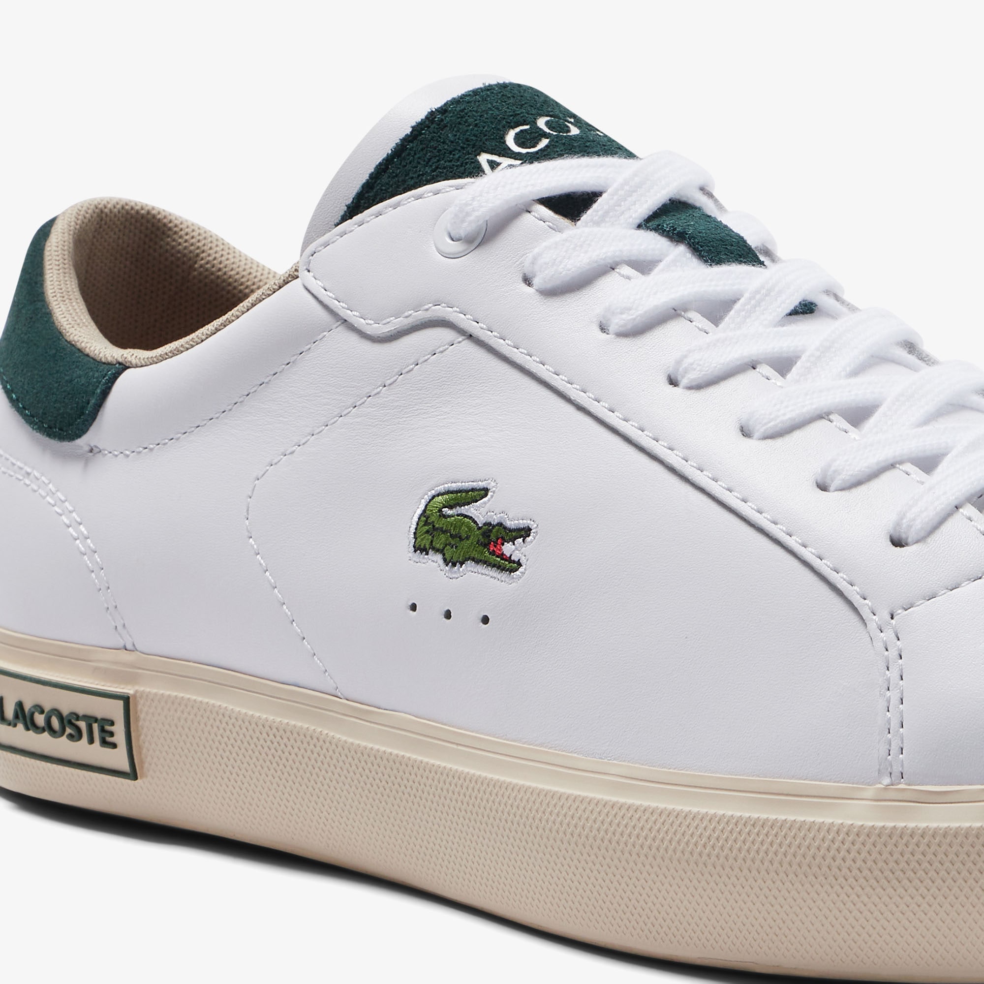 Men's Lacoste Powercourt Leather Colour-Pop Trainers - Sneakers - New ...