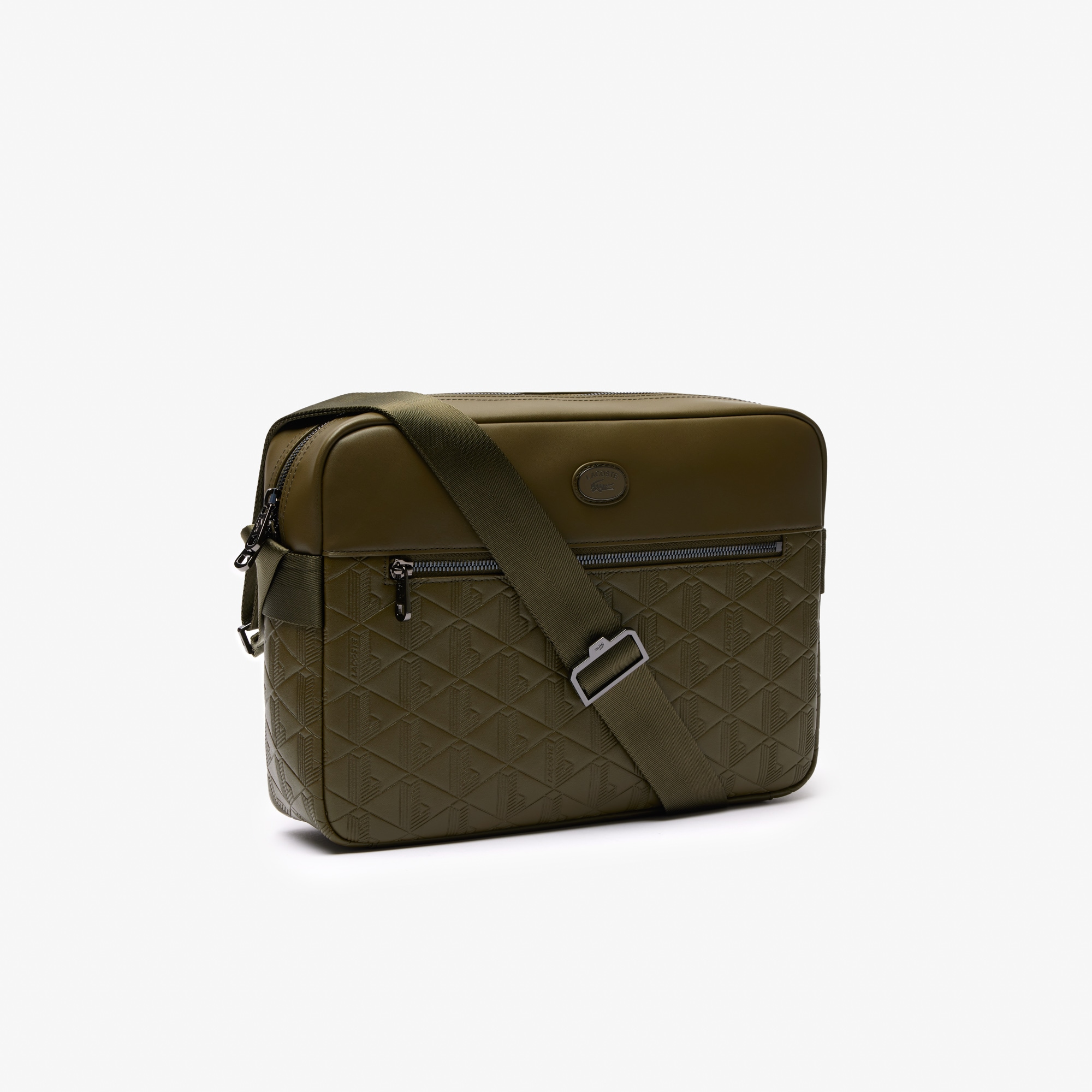 Monogram Leather Reporter Bag - Bags - New In 2026 | Lacoste
