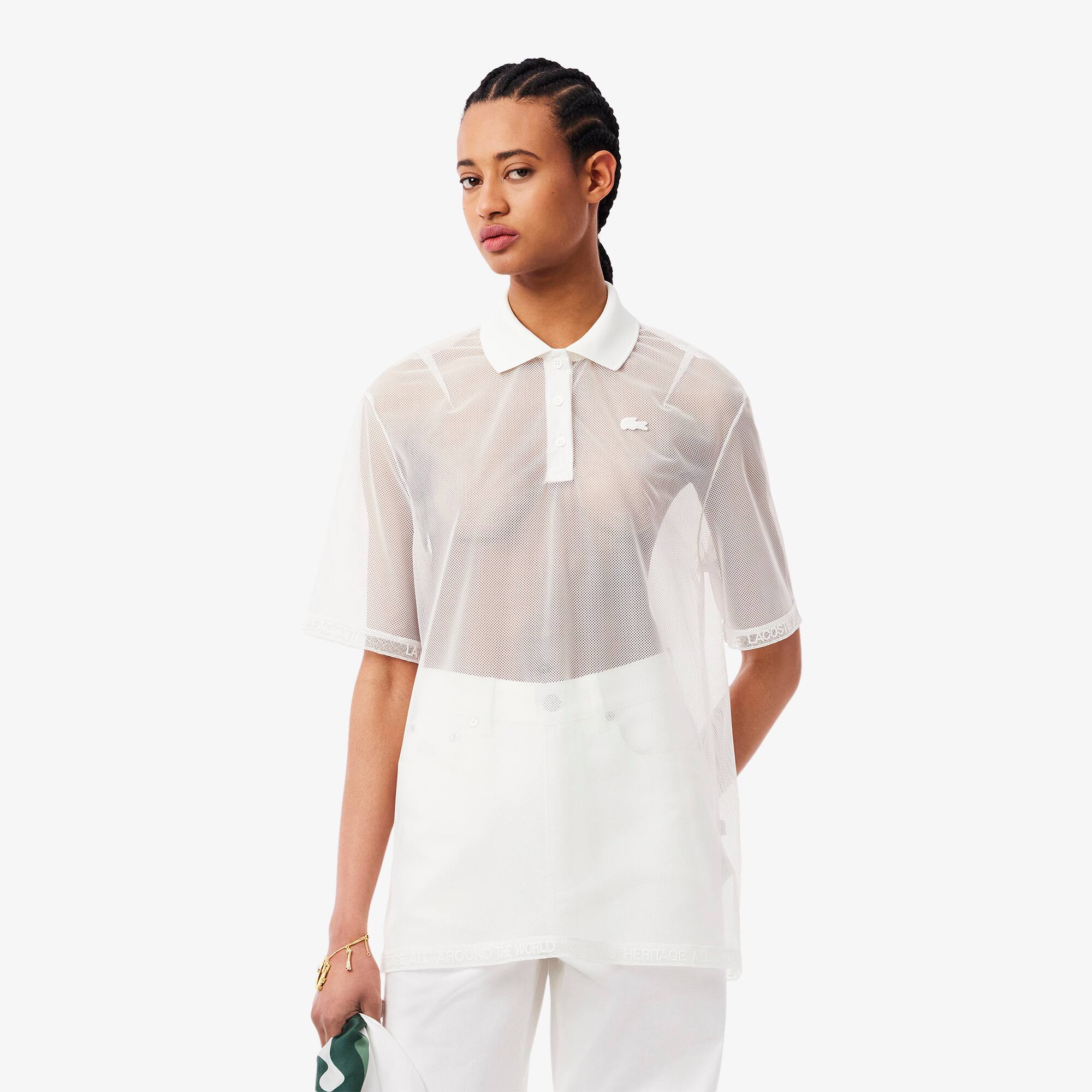 Women's Runway Oversized Mesh Polo - All Polos - New In 2026 | Lacoste