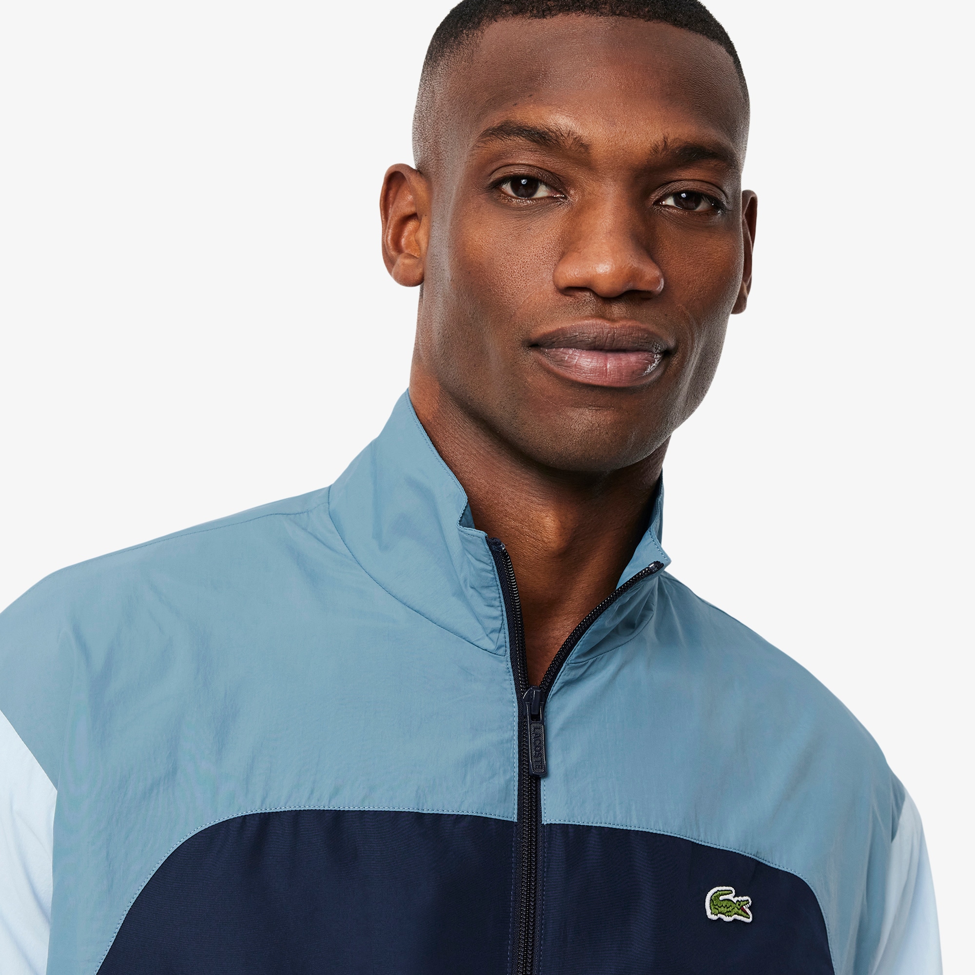 Men's Water-Repellent Colorblock Track Jacket - Jackets & Coats - New ...