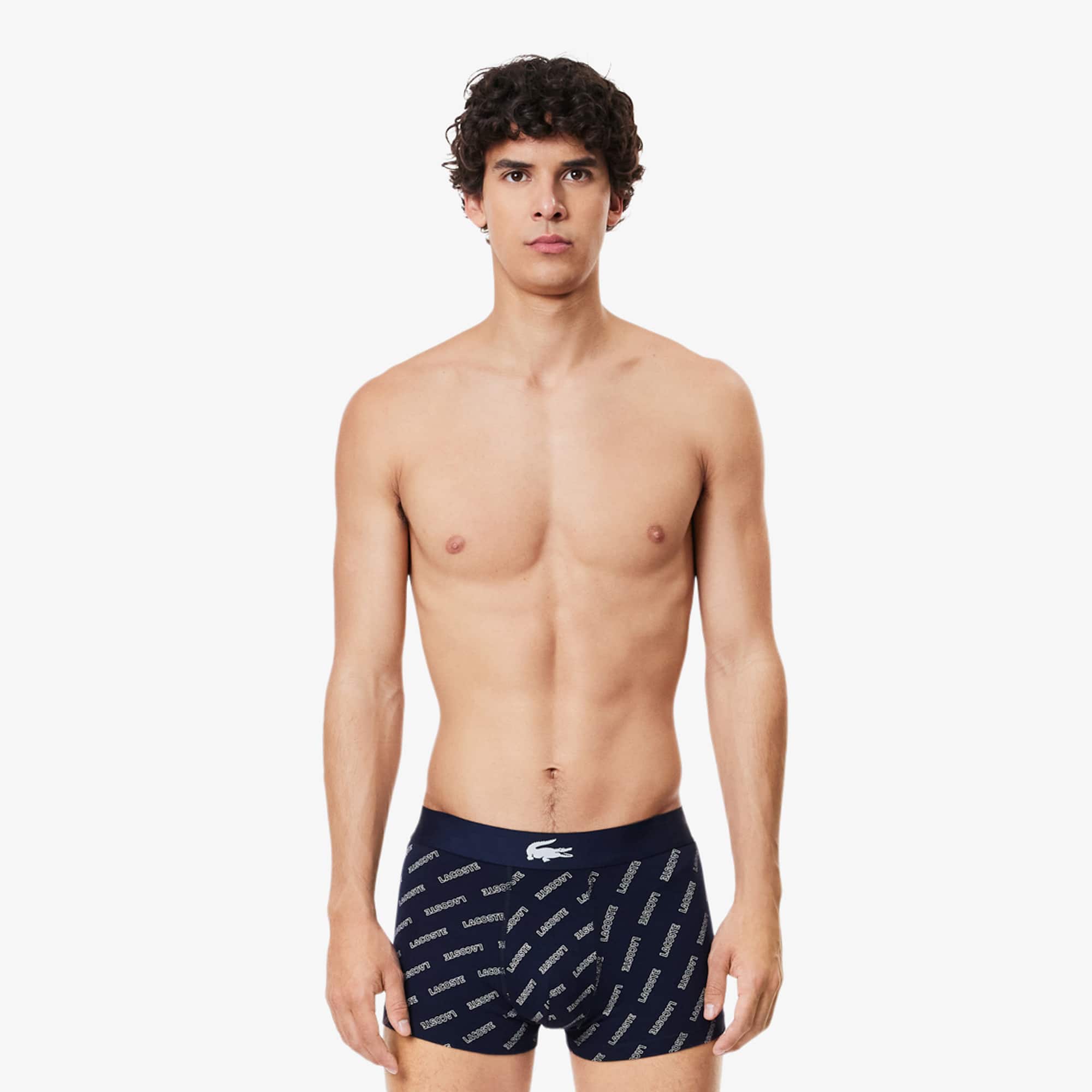Men s 3 Pack Stretch Cotton Trunks Underwear New In 2025 Lacoste