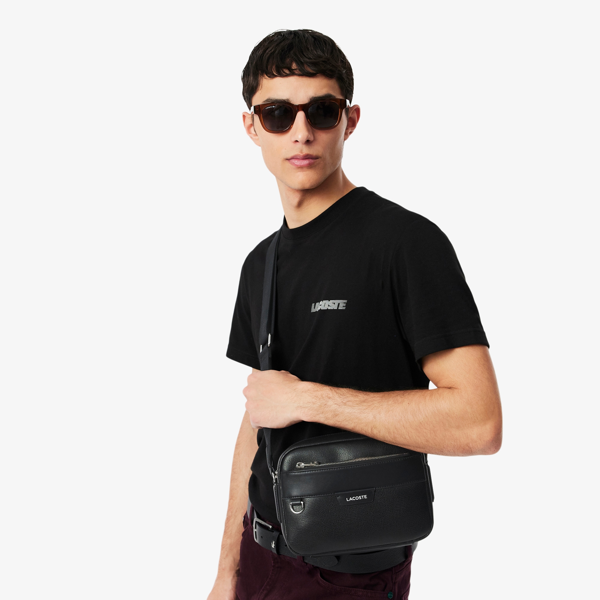 Ossian Leather Reporter Bag - Bags - New In 2026 | Lacoste