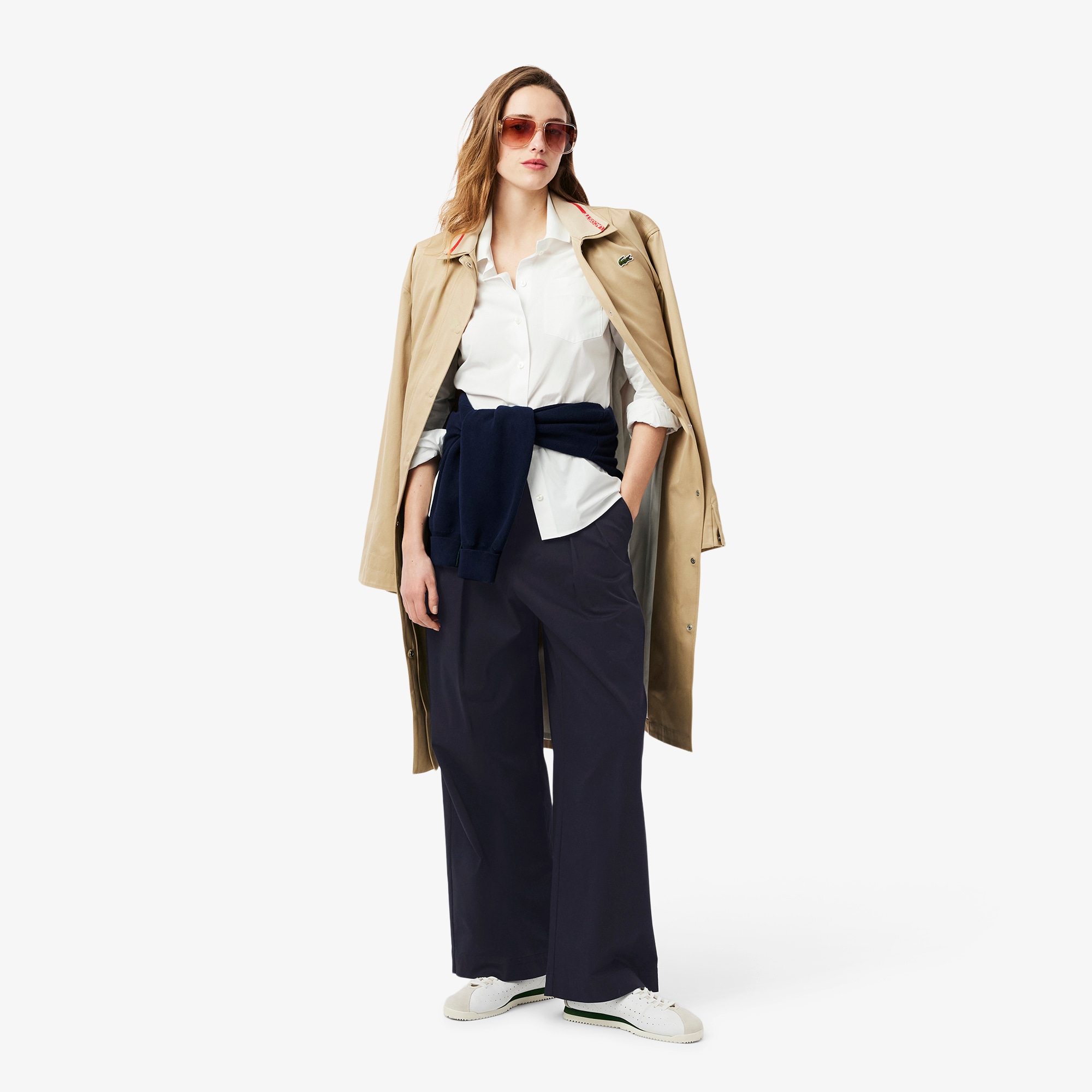Women's Wide Leg Stretch Pants - Pants & Leggings - New In 2025 | Lacoste