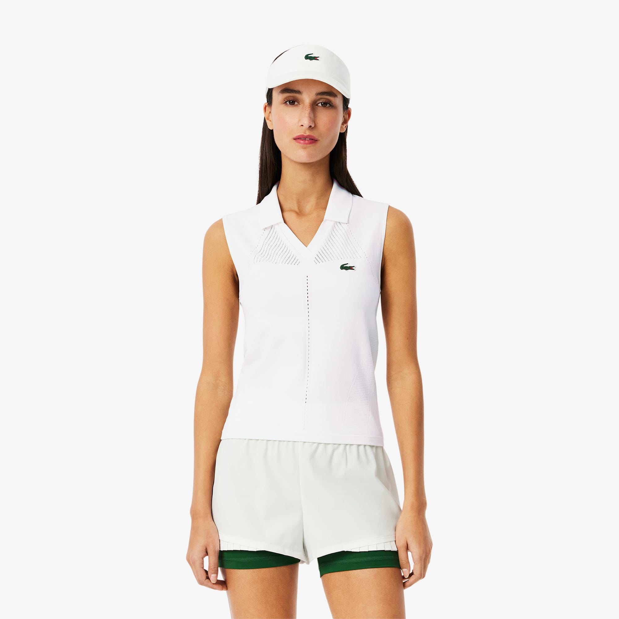 Women's Sleeveless Stretch Knit Tennis Polo - Polo Shirts - New In 2025 | Lacoste