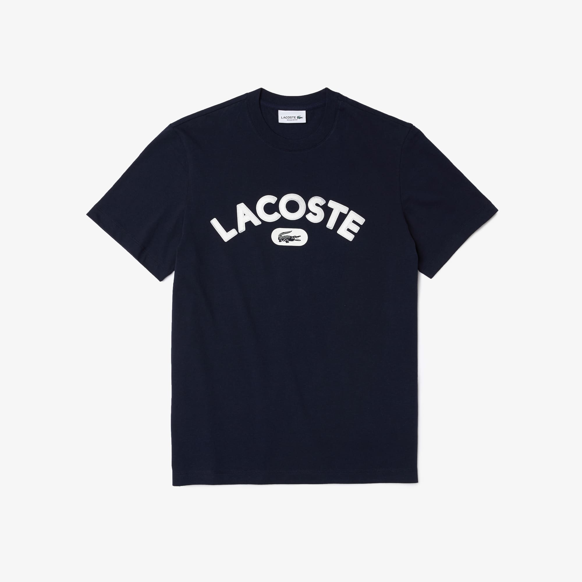 Playera de algodón premium con logo estampado para hombre - Playeras ...