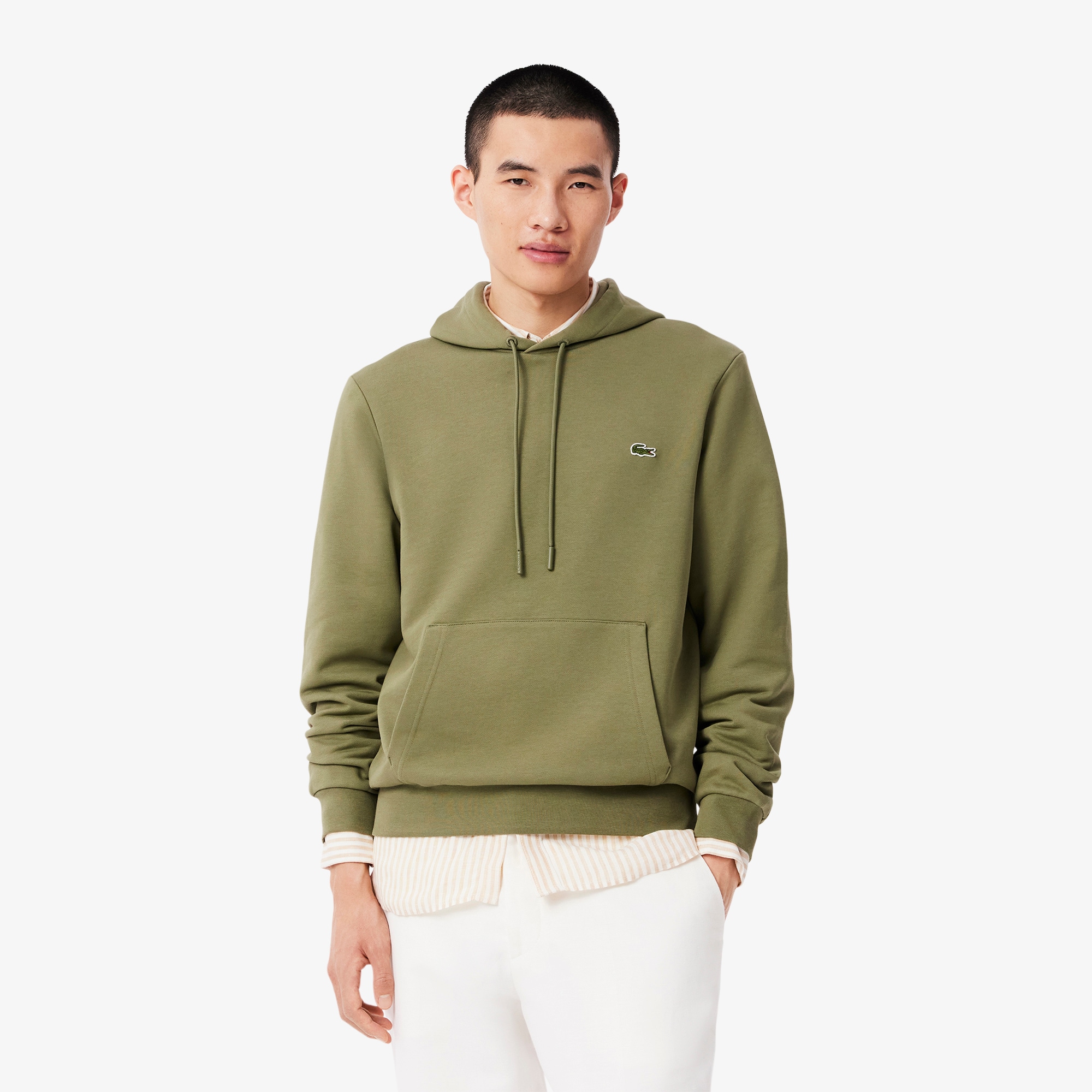 Men's Cotton Fleece Hoodie - Sweaters & Sweatshirts - New In 2025 | Lacoste