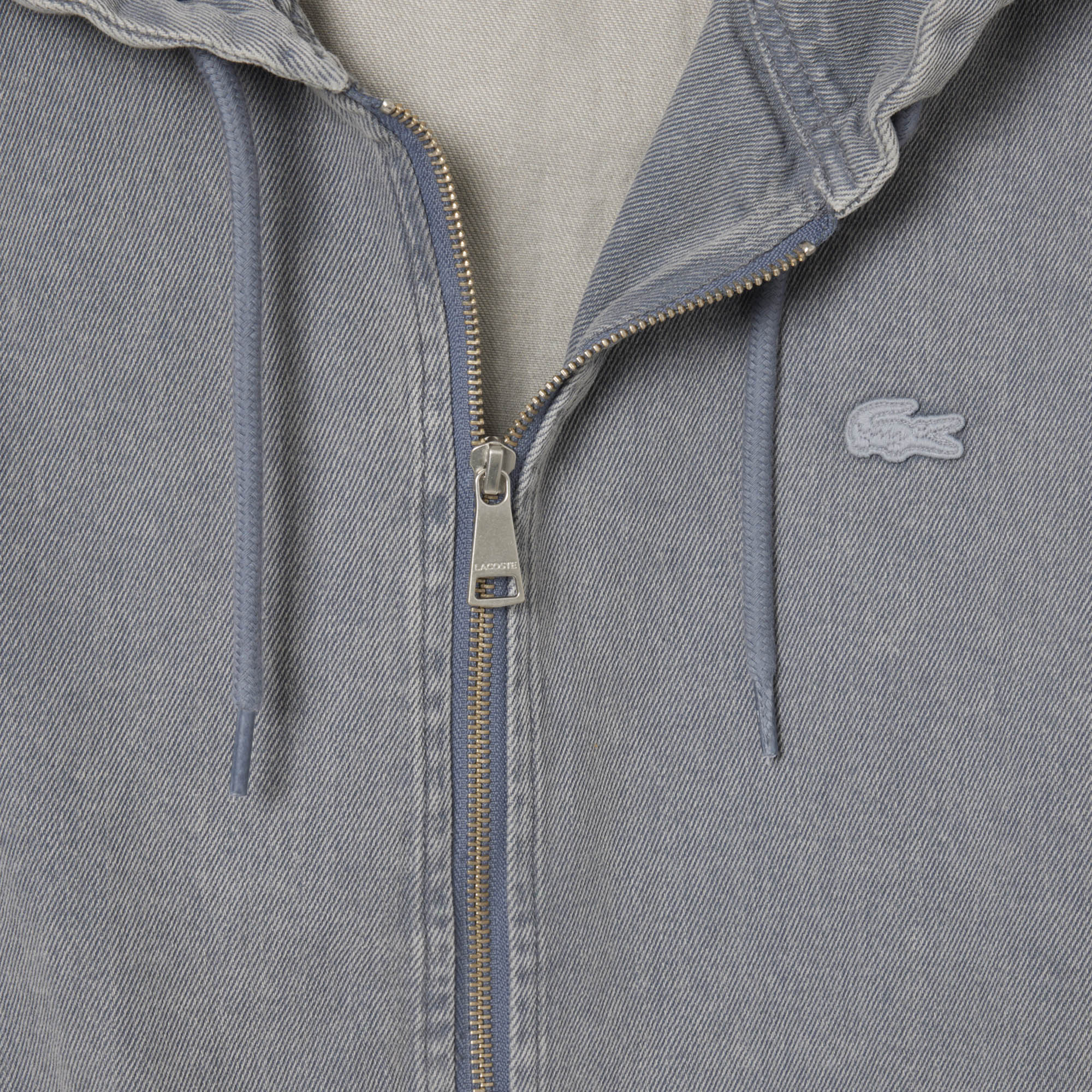 Men's Washed Effect Denim Hooded Jacket - Jackets & Coats - New In 2026 ...