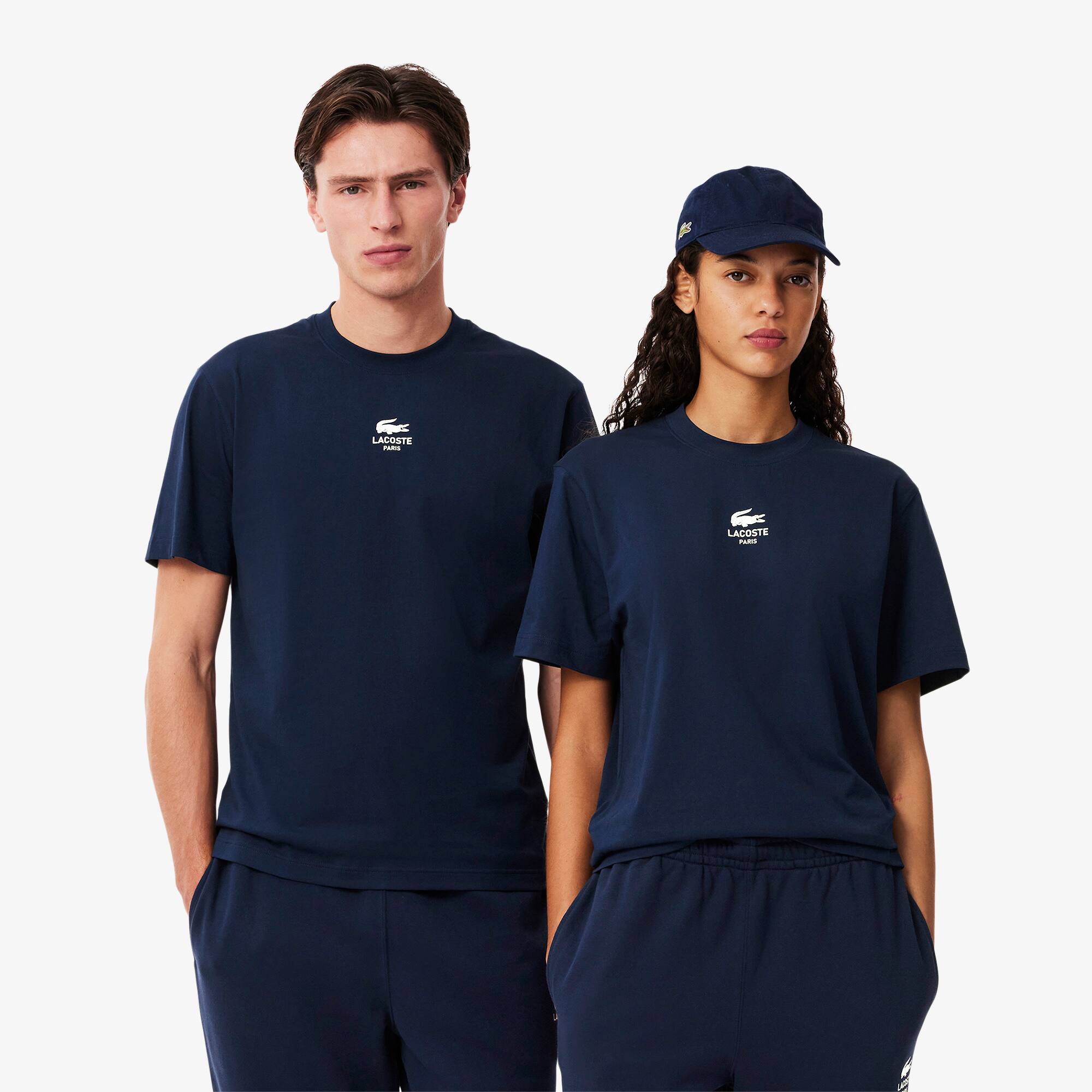 Unisex Signature Print Cotton T-Shirt - T-shirts - New In 2024 | Lacoste