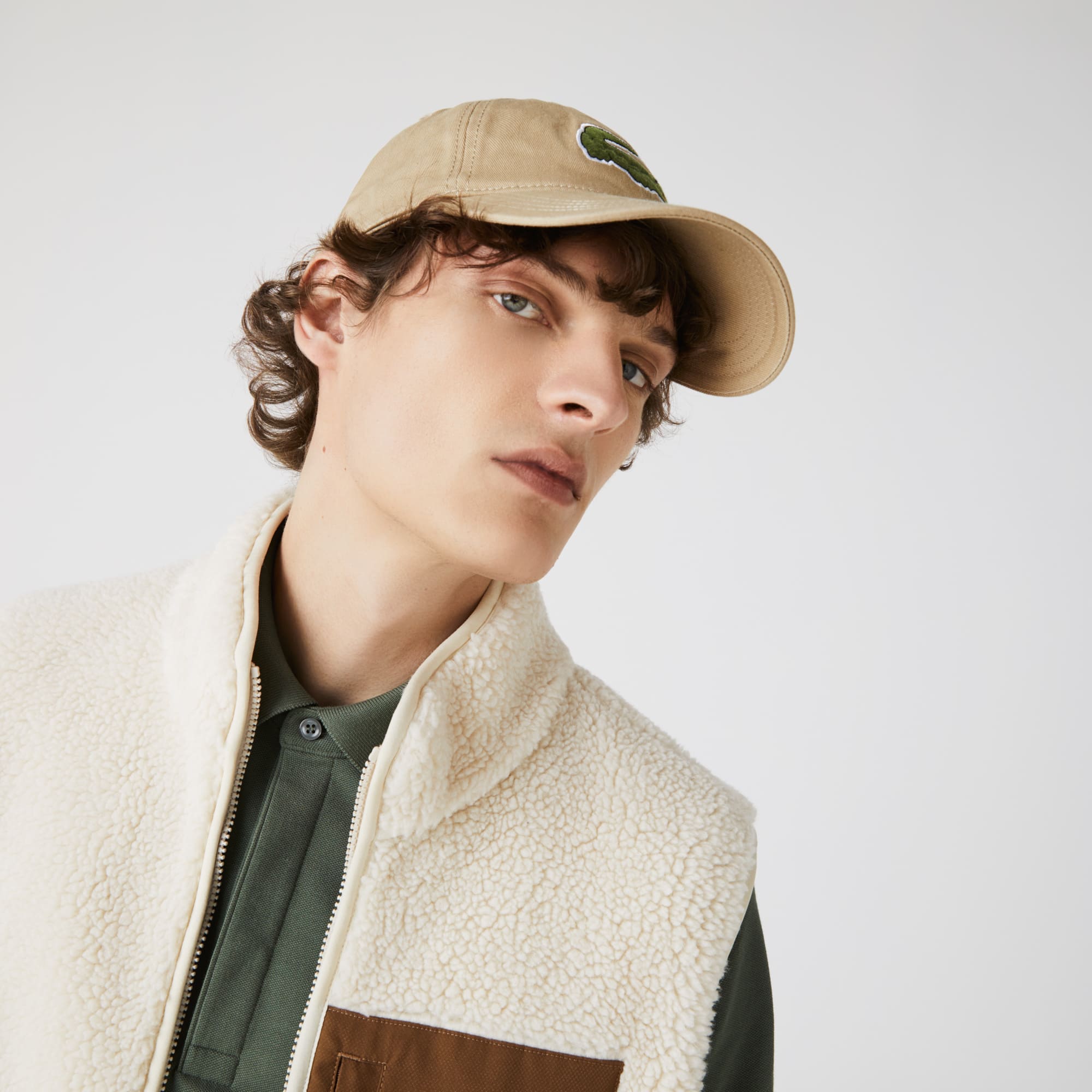 Unisex Contrast Strap And Oversized Crocodile Cotton Cap - Caps & Hats ...