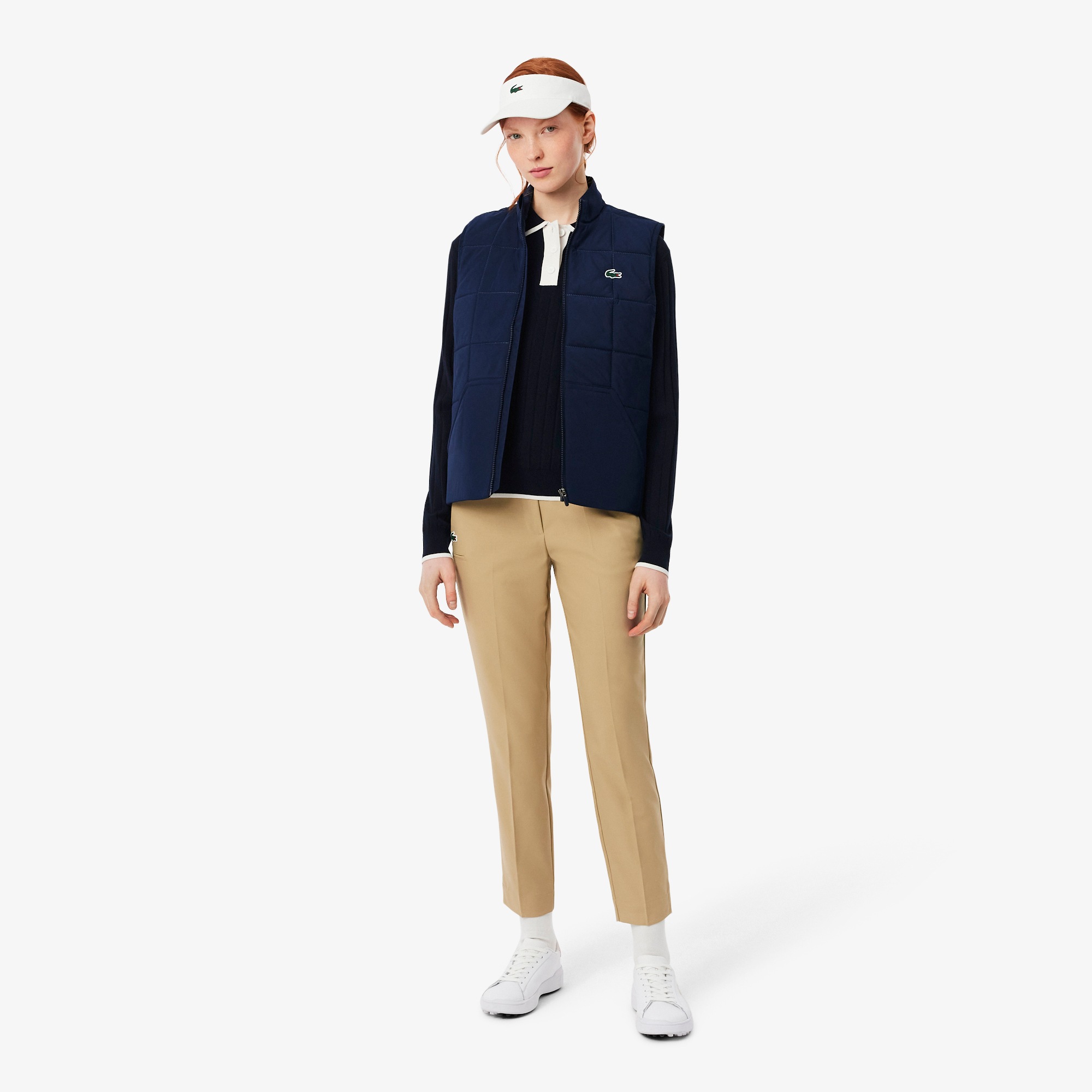 Women's Polo Collar Stretch Golf Sweater - Sweaters & Sweatshirts - New ...