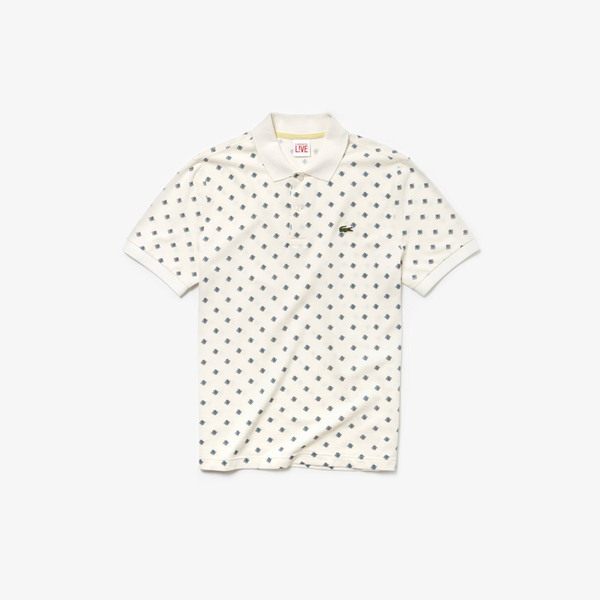Polo Lacoste LIVE ultra slim fit en minipiqué con miniestampado de ...