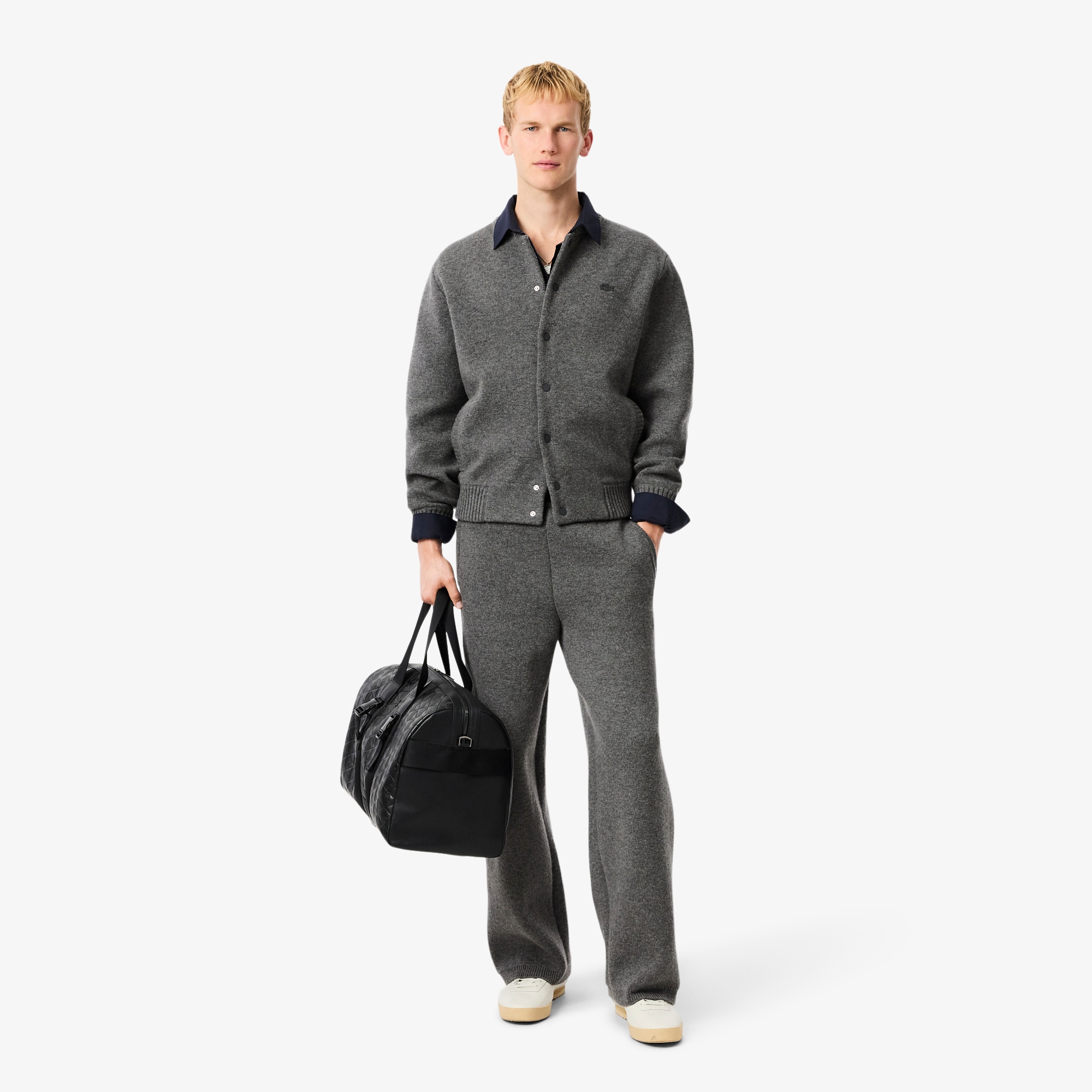Men's Merino Wool Jersey Bomber Jacket - Sweaters & Sweatshirts - New ...