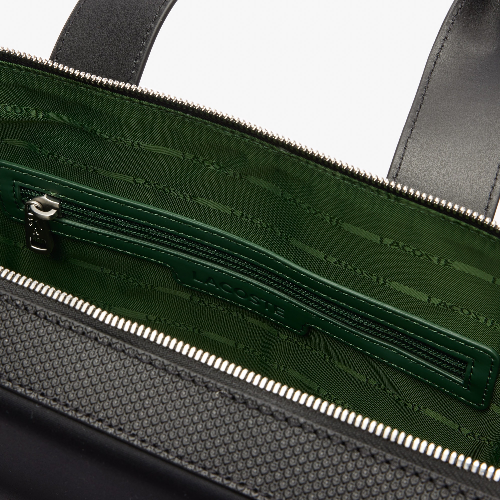 Chantaco Piqué Leather Computer Bag - Bags - New In 2026 | Lacoste