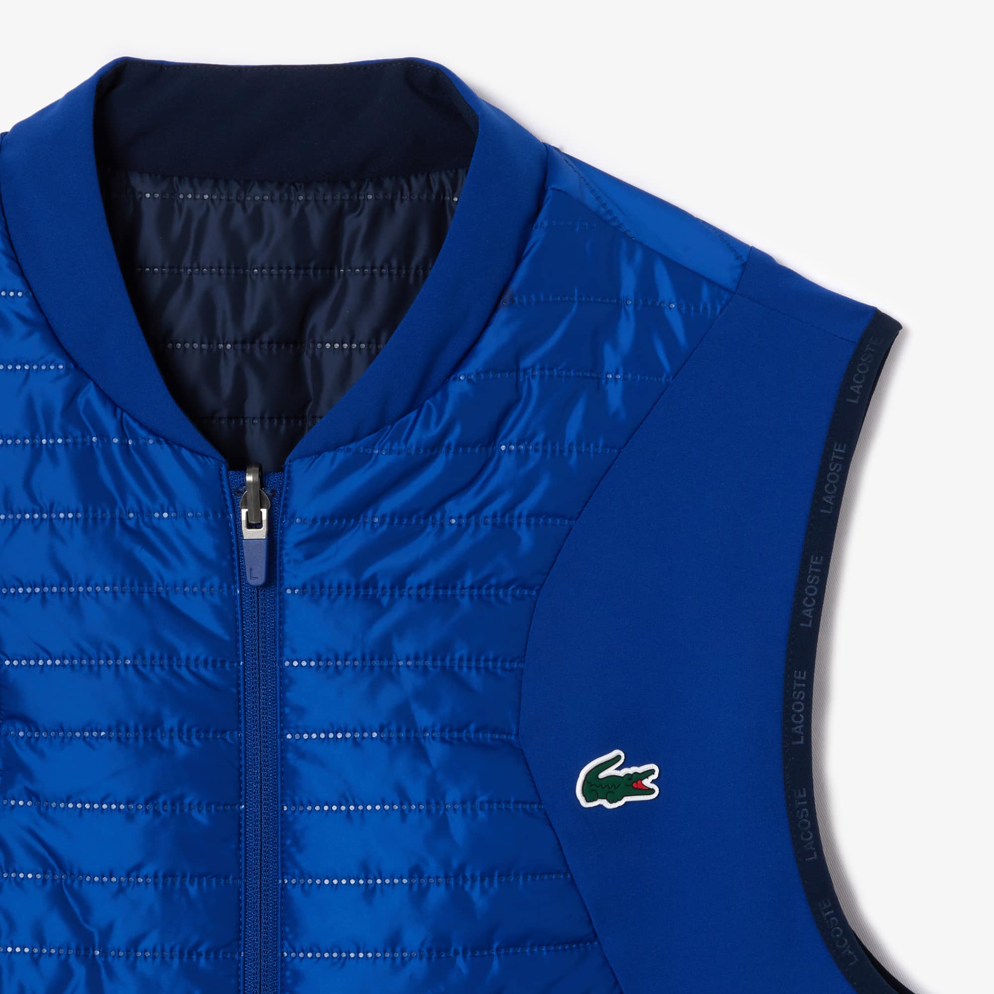 Men s Reversible Quilted Sport Vest Jackets Coats New In 2025 Lacoste